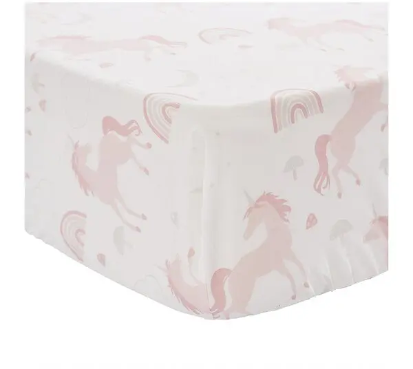 LEVTEX BABY Colette Unicorn Fitted Crib Sheet - One-color