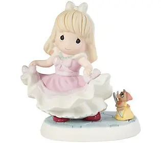 PRECIOUS MOMENTS Disney's Never Stop Dreaming Cinderella Figurin E - One-color