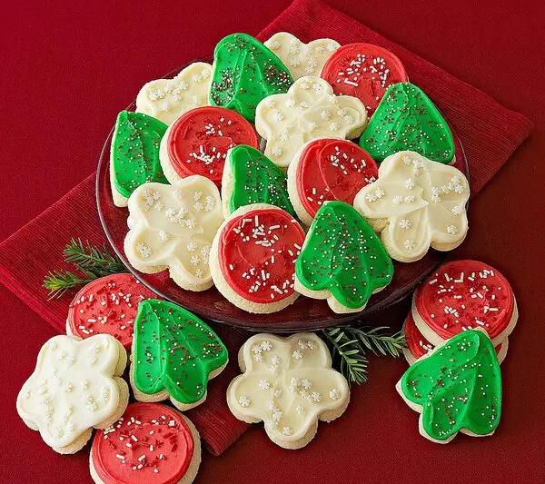 CHERYL'S Sh11/10 Holiday 24-piece Buttercream Cookies - One-color