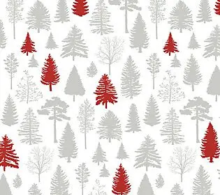 NEXTWALL Winter Forest Peel And Stick Wallpaper Roll - One-color