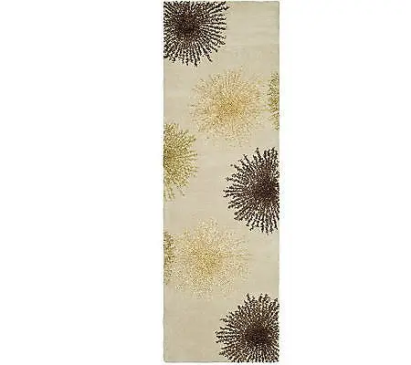 SAFAVIEH Soho 2'6' X 10' Abstract Handtufted Wool/viscos E Blend Runner - One-color