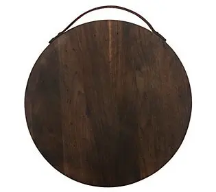 J.K. ADAMS Killington Board Rustic Walnut Server 15' Round - One-color