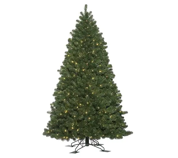 VICKERMAN 4.5' X 38' Oregon Fir Outdoor Prelit Ree - One-color