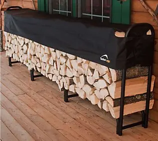 SHELTERLOGIC 12' Firewood Rack With Adjustablec Over