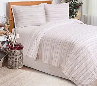 C&F HOME Dotted Seersucker King Quilt Set - One-color