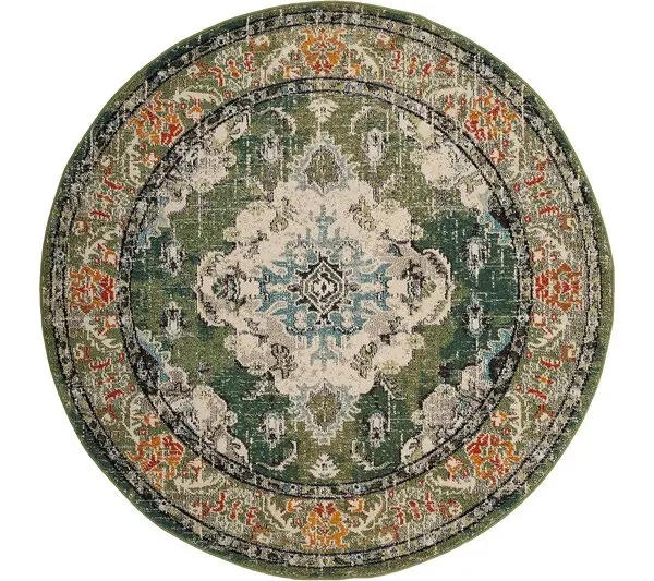 SAFAVIEH Monaco Mahal 6'7' X 6'7' Round Rug - One-color