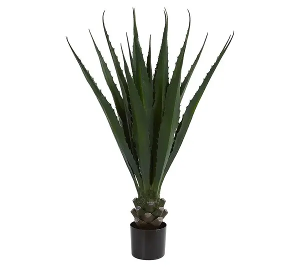 NEARLY NATURAL Agave Artificial Plant By - One-color