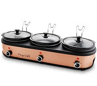 MEGACHEF 2.5 Quart Triple Slow Cooker And Buffe T Server - One-color