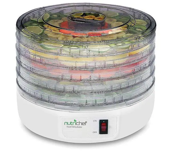 NUTRICHEF Electric Countertop Food Dehydrator - One-color