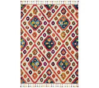 NOURISON HOME Moroccan Casbah Geometric 7'10' X 10'6 Area Rug - One-color