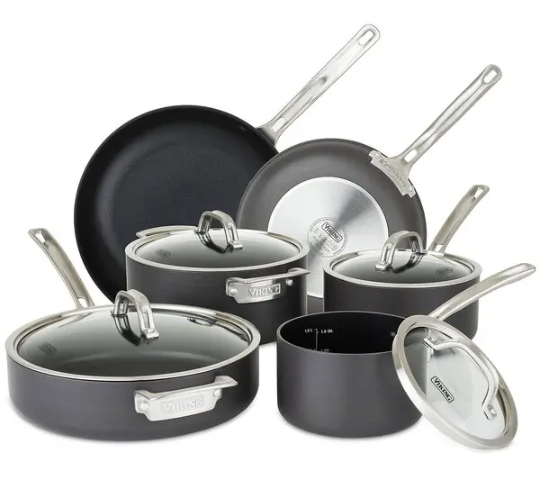 VIKING Hard Anodized Nonstick 10-piece Cookware Set - One-color
