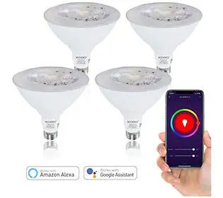 XODO Smart Floodlight Led Bulb 4-pack Multi-col Or E26 11w