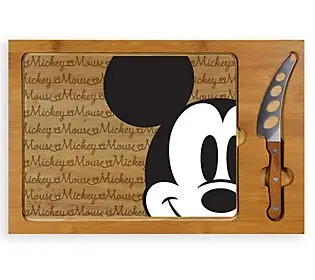PICNIC TIME Mickey Mouse Serving Tray & Knife S T - One-color