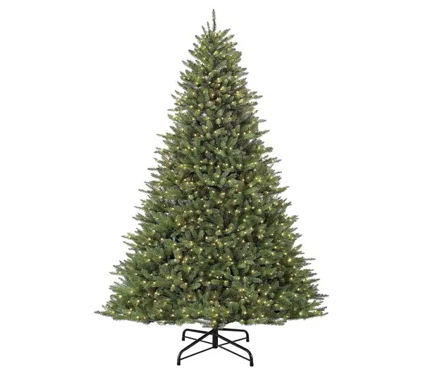 PULEO INTERNATIONAL 9' Pre-lit Franklin Fir Tre E - One-color