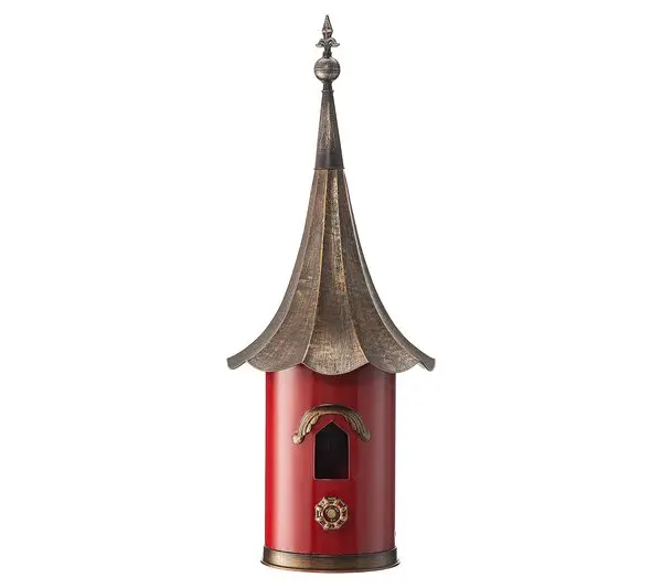 GLITZHOME 32' Oversized Farmhouse Retro Pagoda Yle Birdhouse - One-color