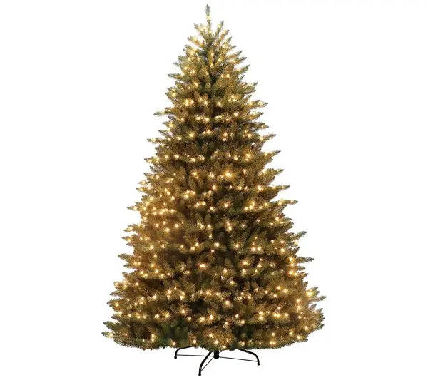 PULEO INTERNATIONAL 7.5' Prelit Franklin Fir Grand Christmas Tree 7 50 Clear Light - One-color