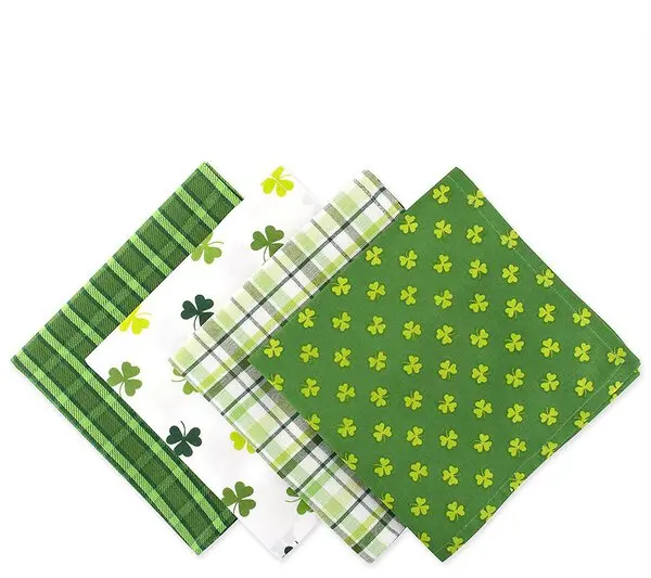 DESIGN IMPORTS Set Of 4 St. Patrick's Day Napki S - One-color