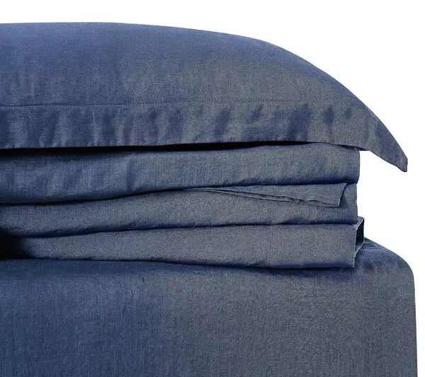 BROOKLYN LOOM Flax Linen King Sheet Set