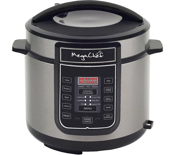 MEGACHEF 6-quart Digital Pressure Cooker W/ 14 Reset Features - One-color