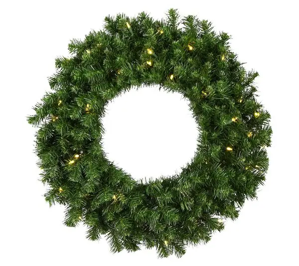 VICKERMAN 30' Douglas Fir Wreath By - One-color