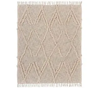 OX BAY TRADING CO. Ox Bay Tufted Diamond Throw Blanket - One-color
