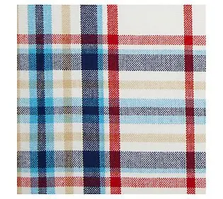 DESIGN IMPORTS 14' X 108' Lighthouse Plaid Tabl Runner