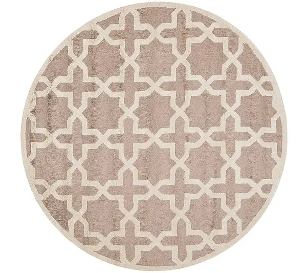 SAFAVIEH Moroccan Cambridge 6' Round Rug By - One-color