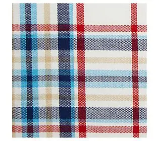 DESIGN IMPORTS 60' X 104' Lighthouse Plaid Tabl Cloth