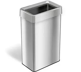 ITOUCHLESS 21-gallon Rectangular Open-top Trash Can