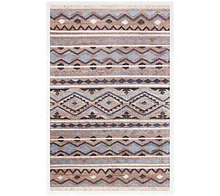 OX BAY TRADING CO. Ox Bay Coastal Handwoven 2'x3' Jute And Cotton Dhurrie Rug - One-color