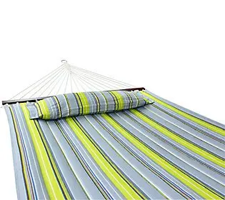SORBUS Hammock With Spreader Bars And Detachabl E Pillow