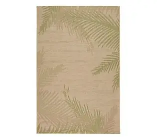 HOMEROOTS 5' X 7' Green Palms Indoor Outdoor Ar A Rug - One-color