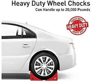 SECURITYMAN All-weather Car Tire Wheel Chock 2-pack