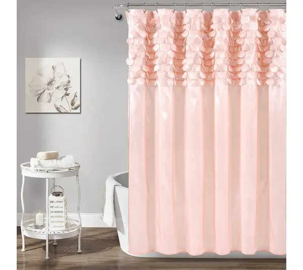 LUSH DECOR Lillian 72' X 72' Shower Curtain By - One-color