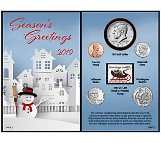 AMERICAN COIN TREASURES Snowman Year To Remembe R 2019coin Car - One-color