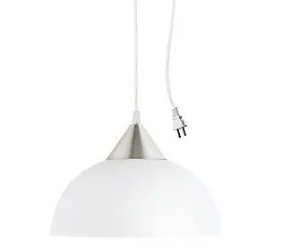 GLOBE ELECTRIC 11' Dimmable Amaris Plug-in Hang Ing Pendant - One-color