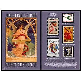 AMERICAN COIN TREASURES Christmas Angel Stamp C Ollection - One-color