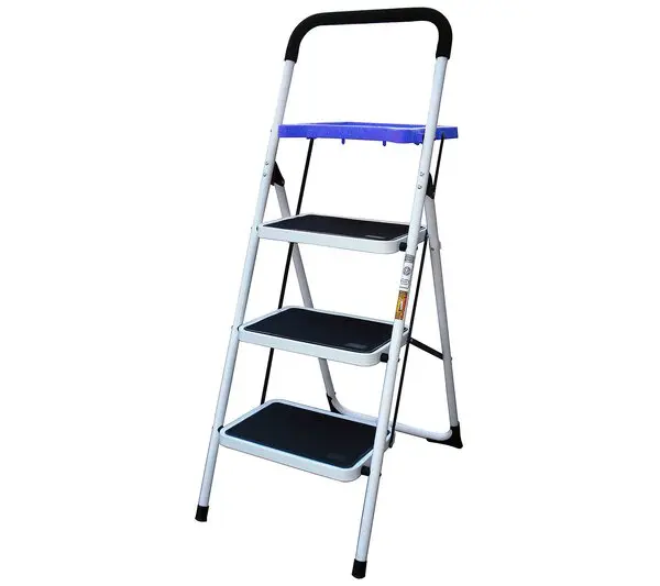 AMERIHOME Three-step Utility Stool With Utility Tray