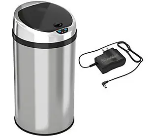 ITOUCHLESS 8-gallon Round Trash Can - One-color