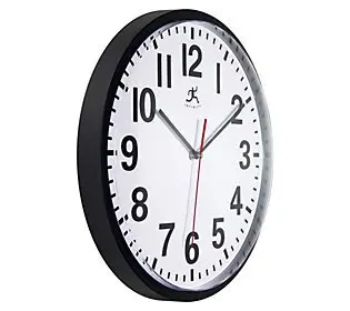 INFINITY Instruments Pure 13' Simple Black Wall Clock