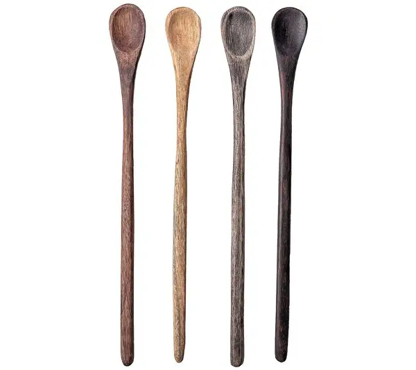 KARMA GIFTS Set Of 4 Wood Tasting Spoon - One-color