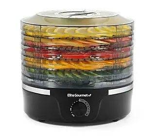 ELITE Gourmet Food Dehydrator With 5 Trays - One-color