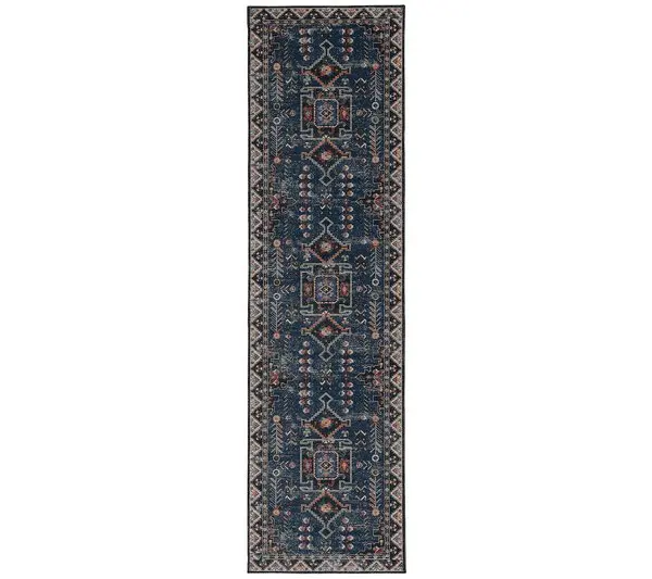 LINON Home Riley Washable 2x8 Non-slip Decorati E Rugs - One-color