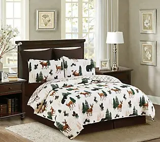 VALERIE PARR HILL Nolan Pines 3-piece Cotton Full/queen Quilt Set Valerie - One-color
