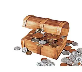AMERICAN COIN TREASURES Historic Wooden Treasure Chest - One-color