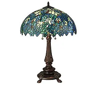 MEYDA Tiffany Style 26'h Nightfall Wisteria Table Lam P - One-color
