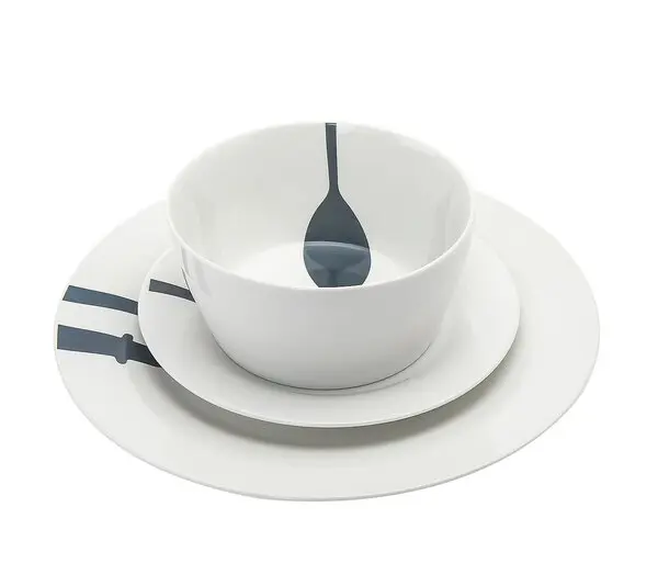 GODINGER Acme Diner 16 Piece Dinnerware Set