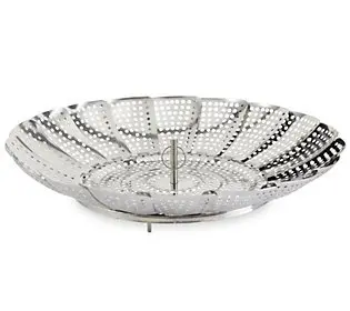 RSVP 9' Stainless Steel Vegetable Steamer - Silver
