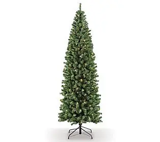 PULEO INTERNATIONAL Puleo Pre-lit 6.5' Pencil Northern Fir Christma S Tree - One-color