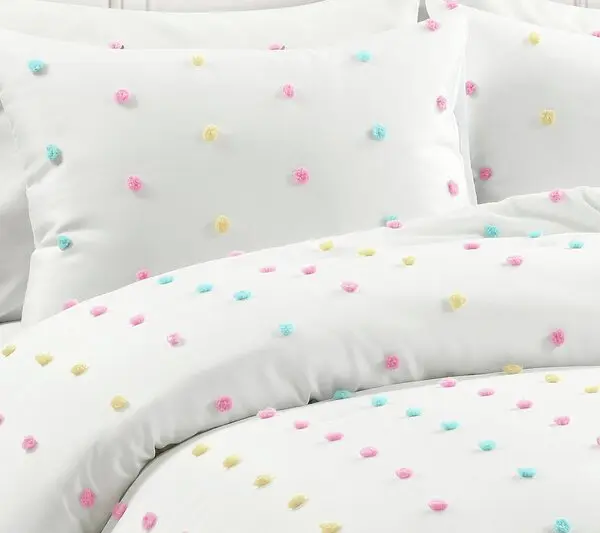 LUSH DECOR Rainbow Tufted Dot Full/queen Set
